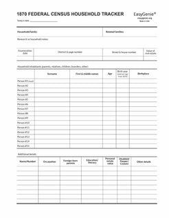 Genealogy PDF Download: 1870 Federal Census Household Tracker (Helveti ...