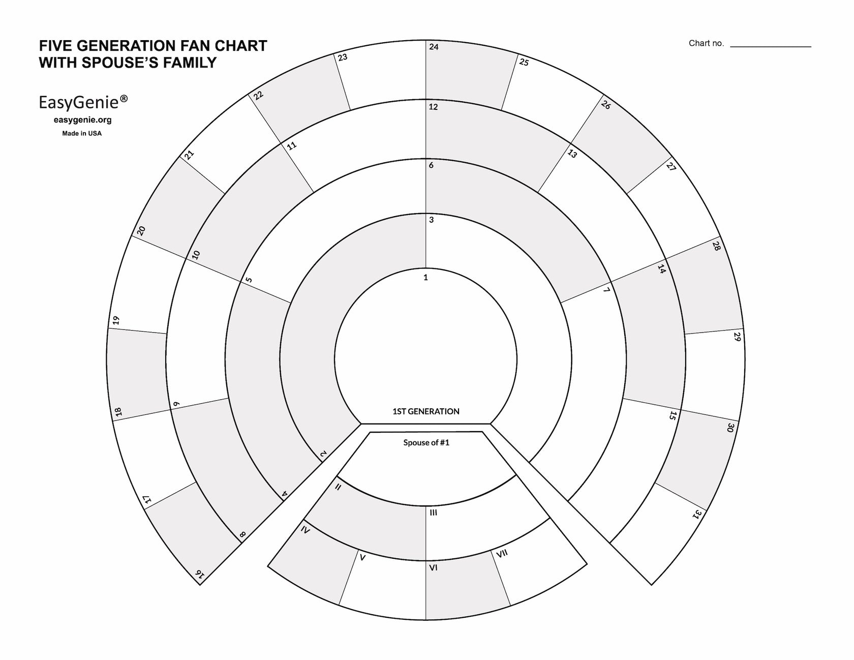 LARGE PRINT Genealogy Charts & Forms Bundle – EasyGenie