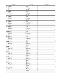 Large-Print Genealogy Charts and Forms Kit (30 Sheets) – EasyGenie