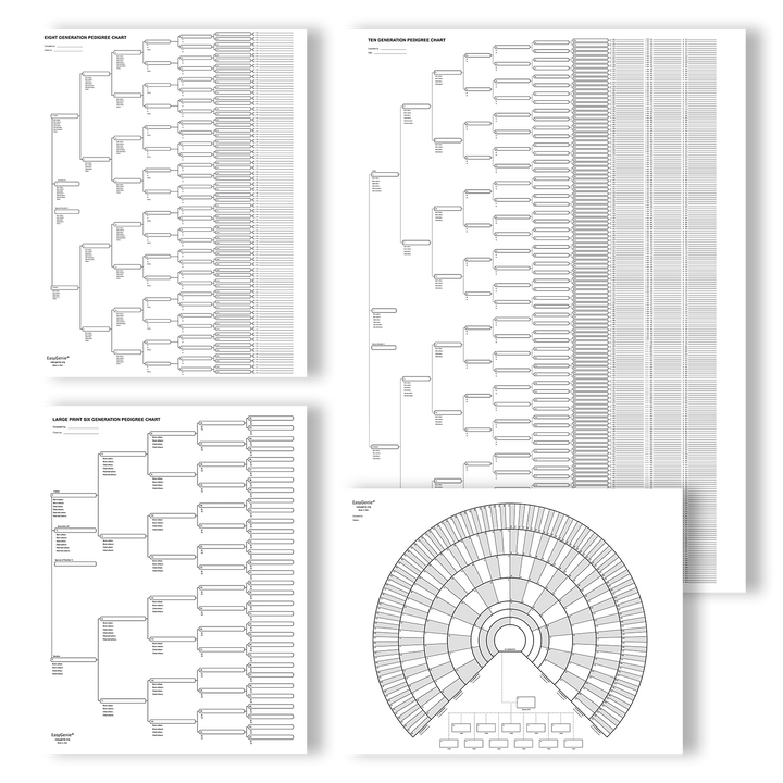 All Available Genealogy Charts – EasyGenie